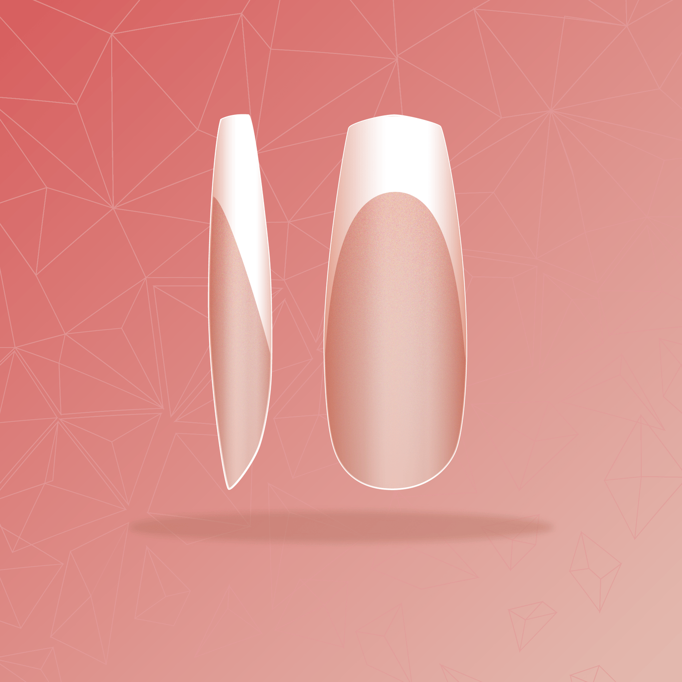 Full Cover French Coffin Nude Tips – Maskscara